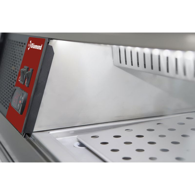 DIAMOND - VITRINE REFRIGERÉE POUR SUSHI, DOUBLE FOND PERFORÉ