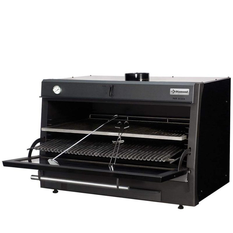 DIAMOND - FOUR BARBECUE CHARBON GN 1/1 60 KG/H - 90 COUVERTS NOIR