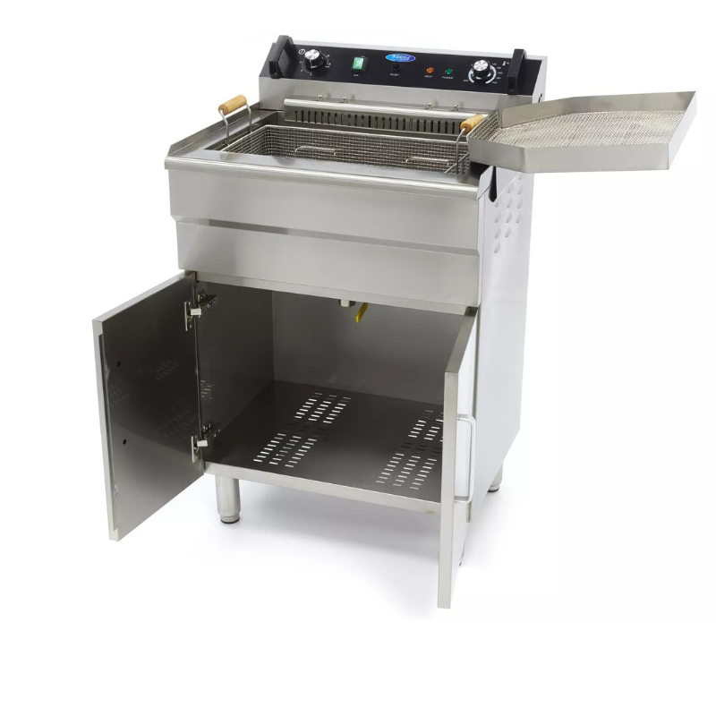 MAXIMA - FRITEUSE PROFESSIONNELLE ELECTRIQUE 35L - AVEC ROBINET ET ...