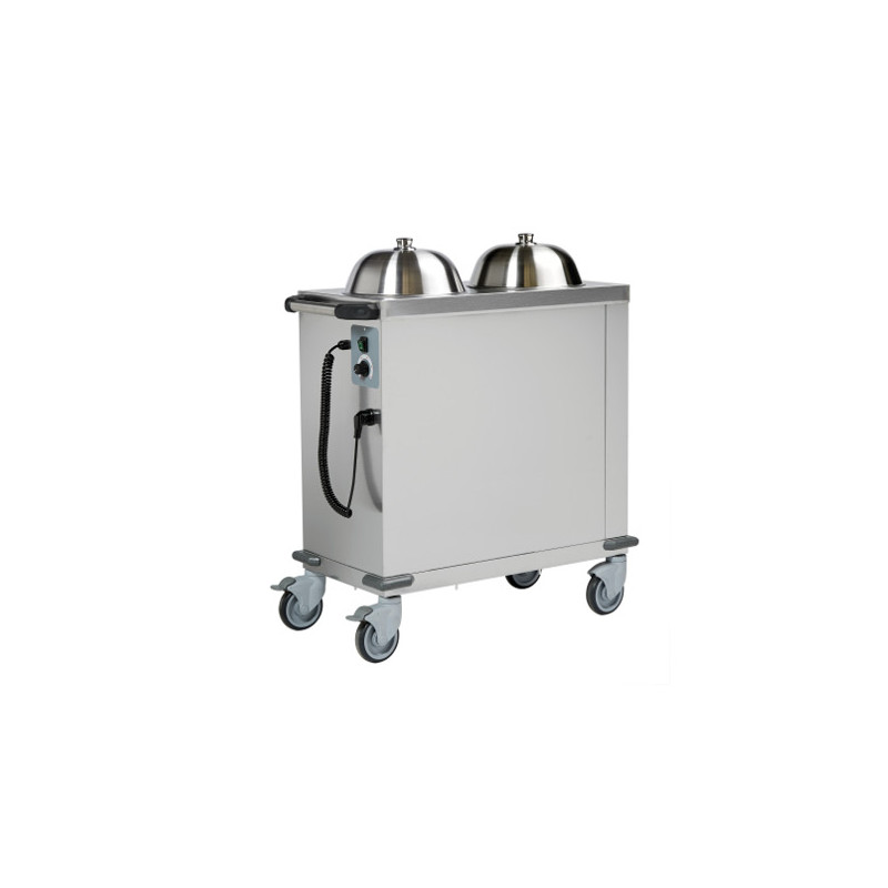 SOFINOR - Chariot à niveau constant pour assiettes chauffantes rondes